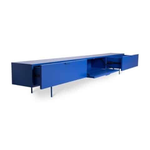 HK Living - Móvel TV - Wood Grain Cobalt - Casas Com Design - Shop